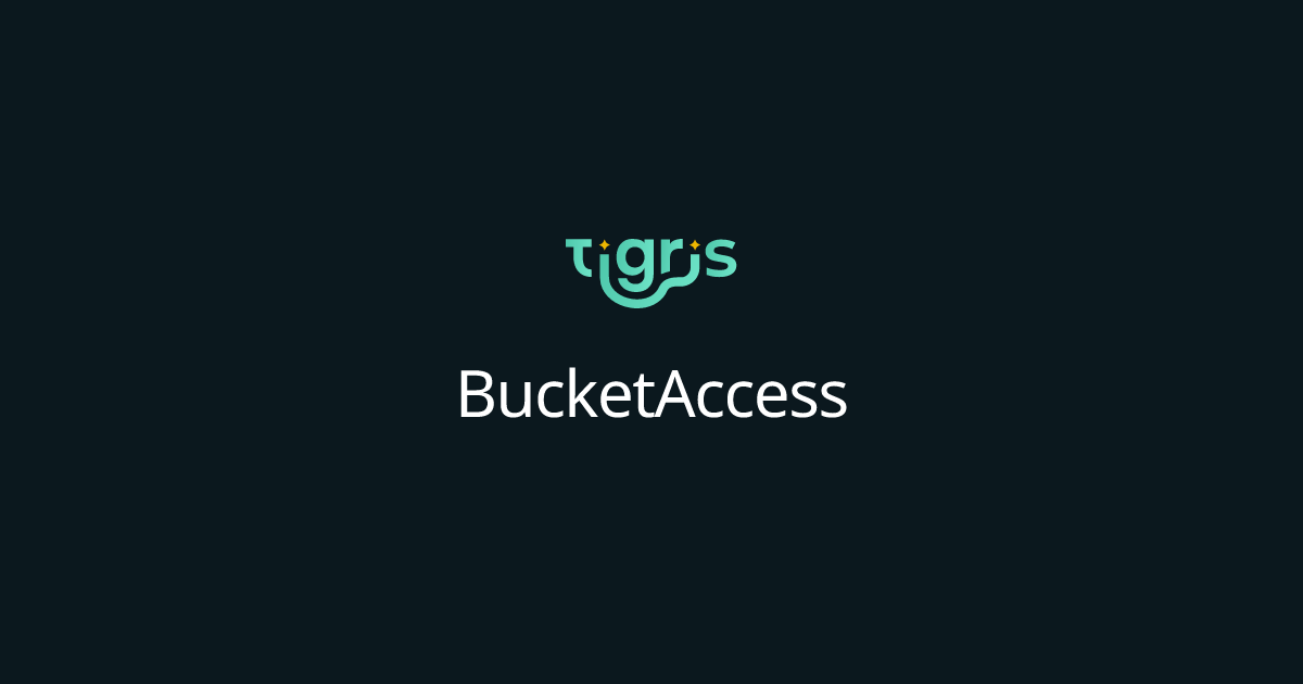 BucketAccess | Tigris Object Storage Documentation