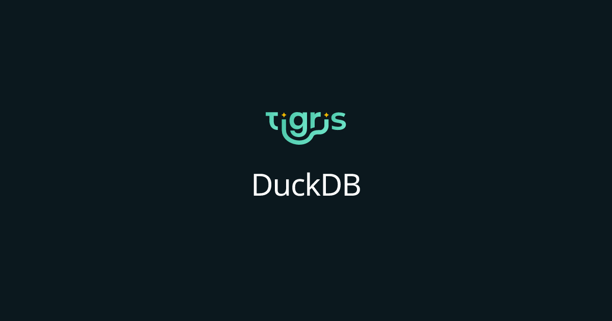 DuckDB | Tigris Object Storage Documentation