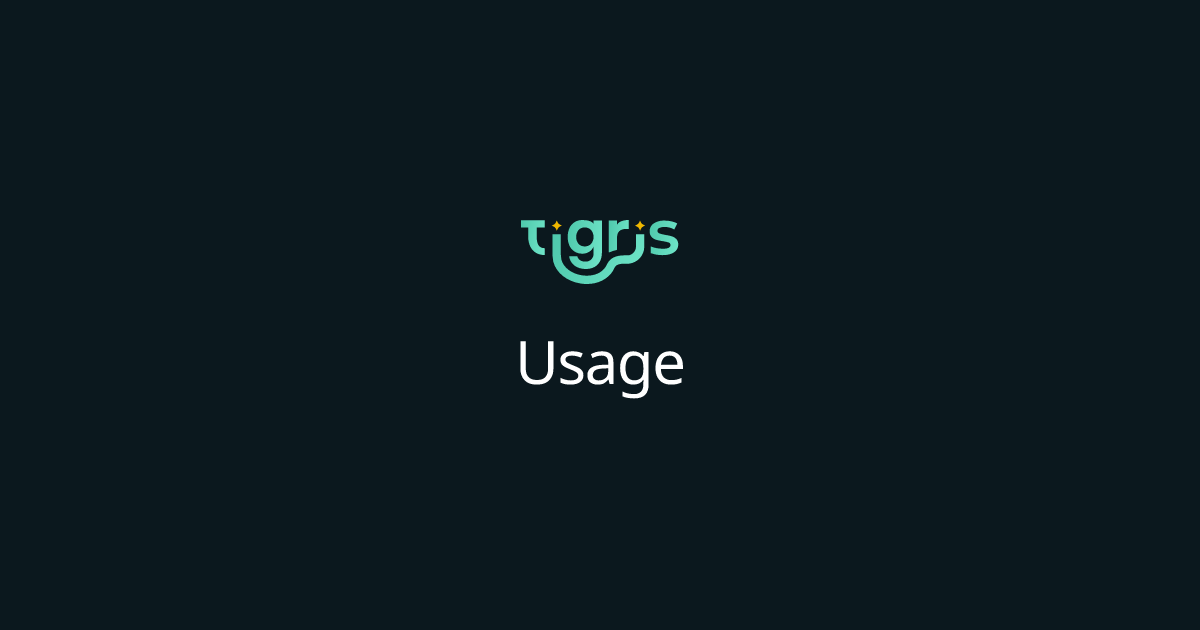 Usage | Tigris Object Storage Documentation