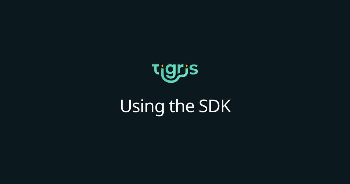 Using the SDK | Tigris Object Storage Documentation